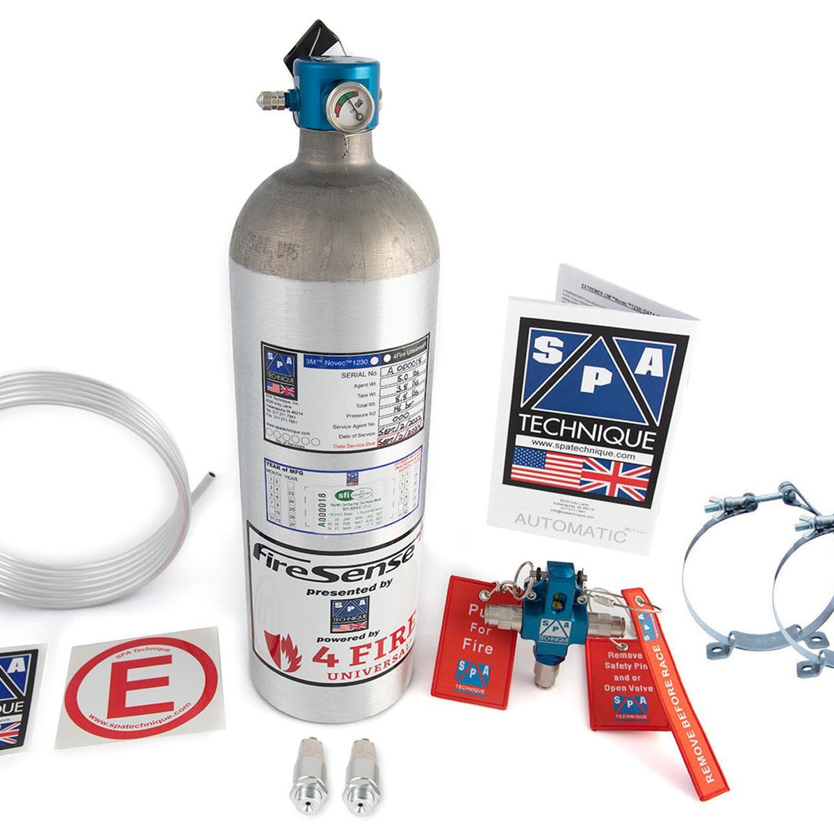Fire Suppression System SPA4f SFI 17.3 - 5lb Fire Sense+ – FM Performance